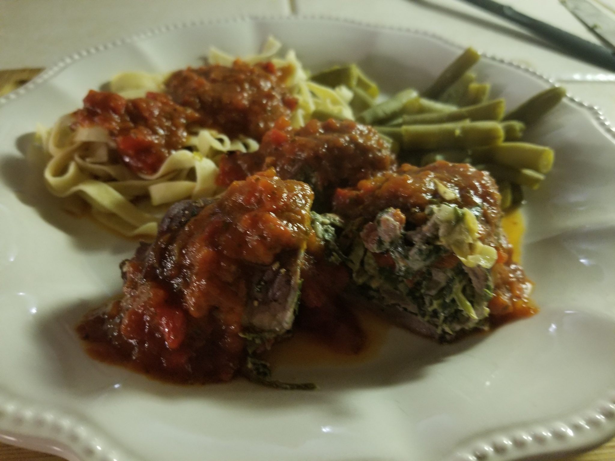 Healthier Italian Stuffed Beef Rolls - CookingHeartSmart