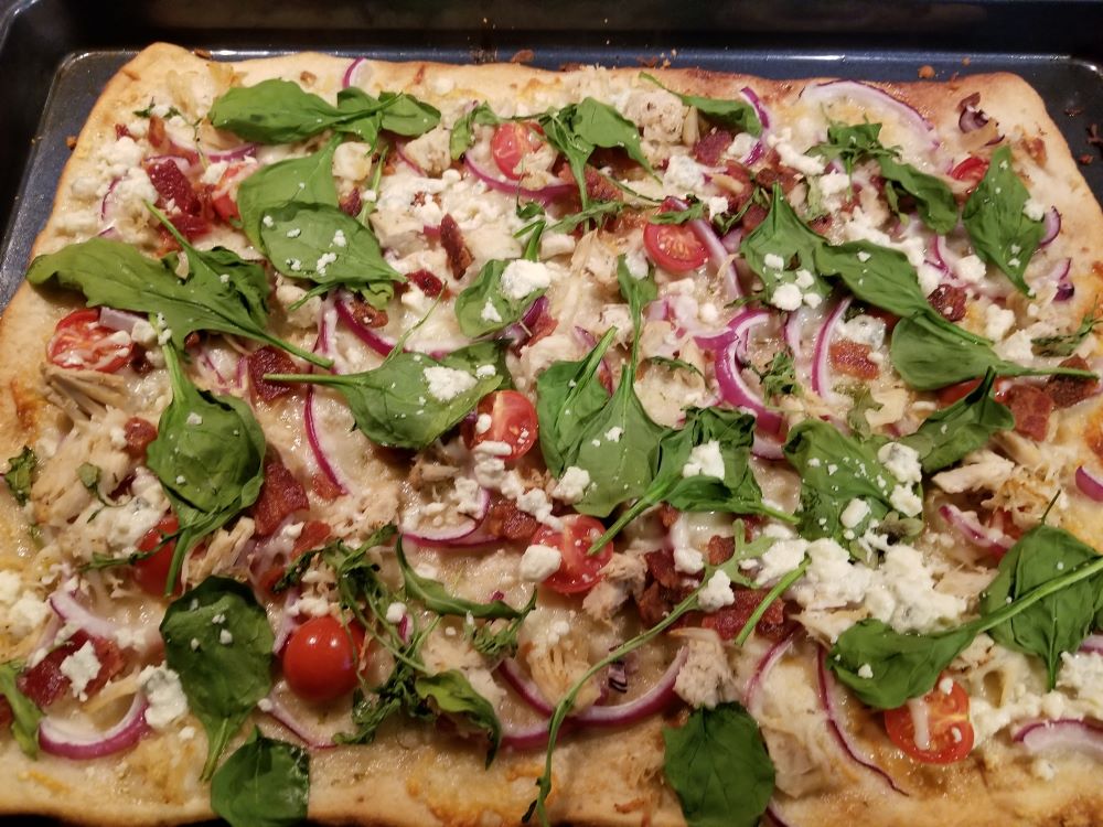 Easy Cobb Salad Pizza